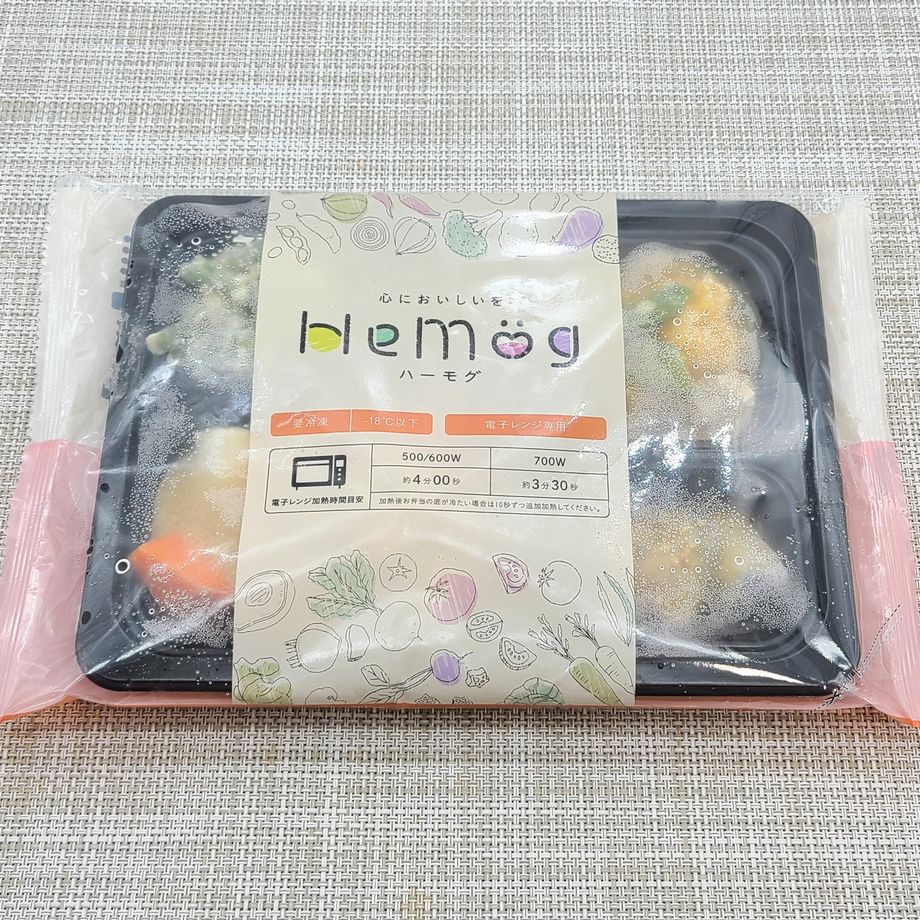 HeMog（ハーモグ）・オリジナルBOX「牛肉の味噌煮込みとあさりの卵とじ」を食べました - こせたん宅配弁当