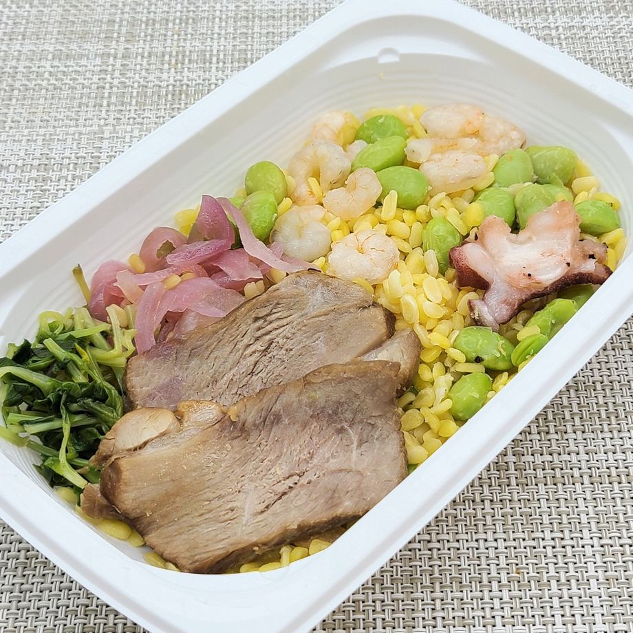 FIT FOOD HOME・ダイエットミール300「ダールとローストポーク」を食べました - こせたん宅配弁当