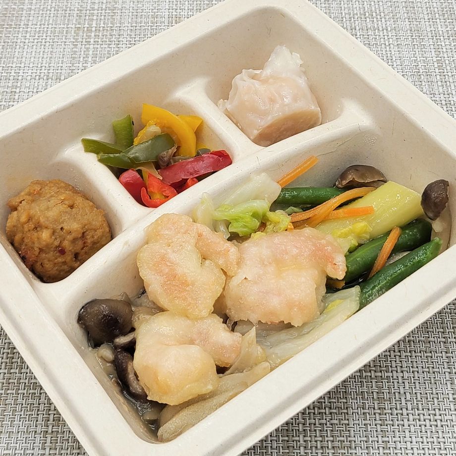 nosh-ナッシュ「海老ときのこの八宝菜」を食べました - こせたん宅配弁当